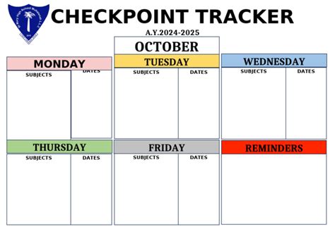 Checkpoint Tracker Pdf