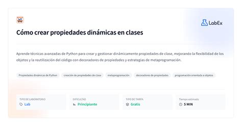 Cómo Crear Propiedades Dinámicas En Clases Labex
