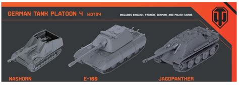 German Tank Platoon World Of Tanks Miniatures Game Nashorn E 100