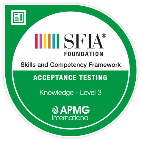 Sfia Knowledge Acceptance Testing Bpts Level 3 Credly