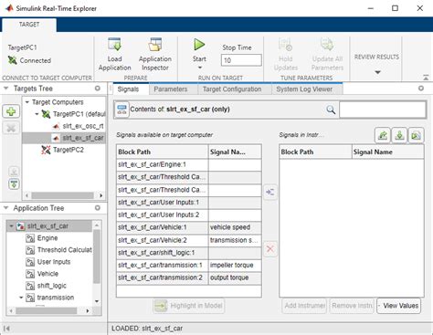 Filter Hierarchical List Of Signals And Parameters In Simulink Real Time Explorer Matlab