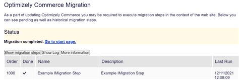 Run Once Migration Step For Use With Commerce 14 Optimizely Dev