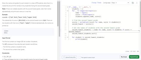 Completed Nested Lists Challenge On Hackerrank Ketan Harde Posted On