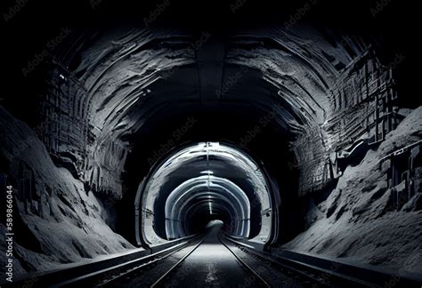 A Lidar Scanner Created A Dense Point Cloud Model Of A Metro Tunnel
