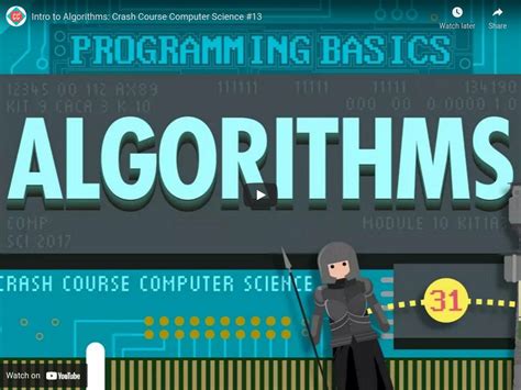 Crash Course Computer Science 13 Intro To Algorithms Instructional Video For 9th 10th Grade