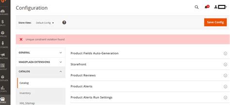magento2 unique constraint violation found when removing