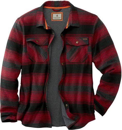 Legendary Whitetails Mens Archer Thermal Lined Flannel Shirt Jacket