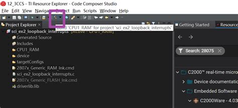 Tms320f28075 Ccs内导入官方例程编译在cmd中多处报错 C2000™︎ 微控制器论坛 C2000 微控制器 E2e™ 设计支持