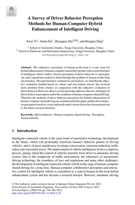 Pdf A Review Of Sotif Research For Human Machine Driving Mode Switch Of Intelligent Vehicles