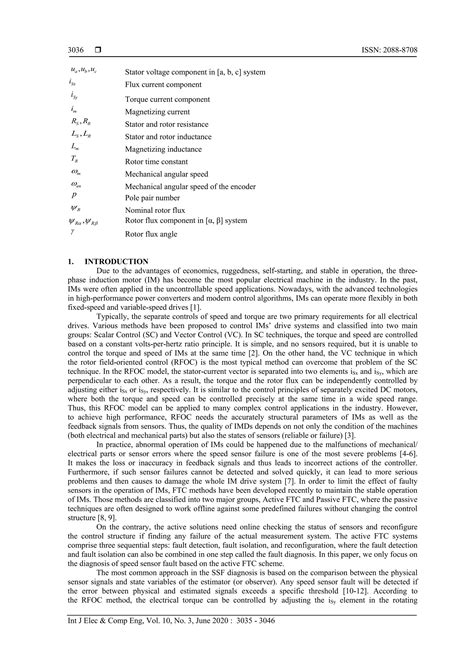 A Robust Diagnosis Method For Speed Sensor Fault Based On Stator