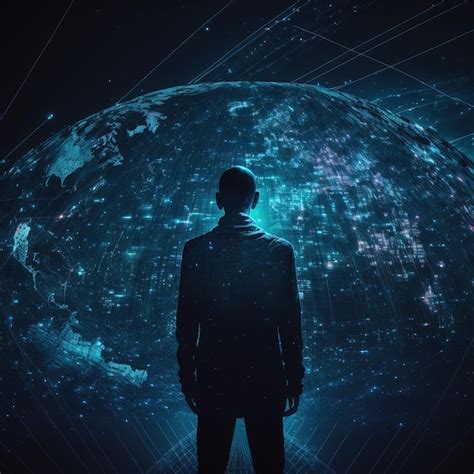 Premium Ai Image Illustration Of Person In Multiverse Big Data