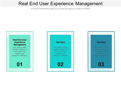 Real End User Experience Management Ppt Powerpoint Presentation Ideas Graphic Images Cpb