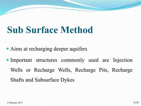 Artificial Recharge Of Groundwater Pptx Geology Science
