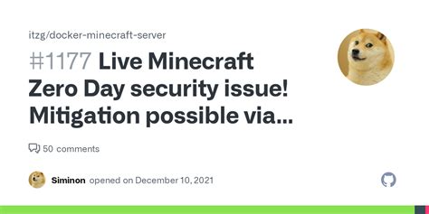 Live Minecraft Zero Day Security Issue Mitigation Possible Via Startup Flag · Issue 1177