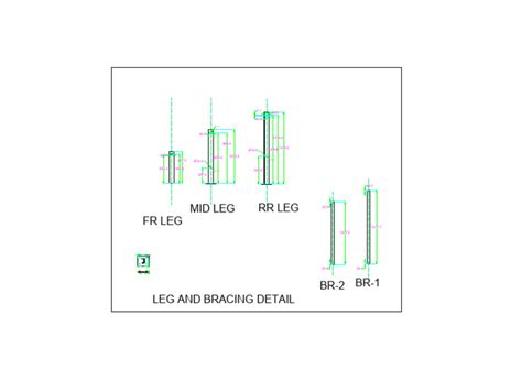 4x3 Table At 10 Degre Leg And Bracing Detail Pdf