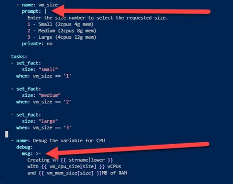 Ansible Variables Prompts And T Shirt Size Vms Mark Iii Systems