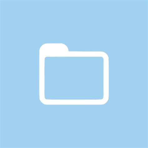 Files Icon App Icon Design App Store Icon Light Blue Icons
