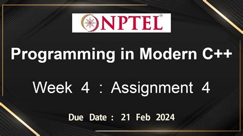 Nptel Programming In Modern C Week 4 Assignment 4 Answers Solutions