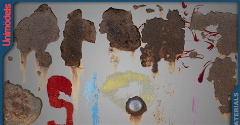 Rust Stain Decal Pack Add Authentic Weathering To Metal Surfaces Vol