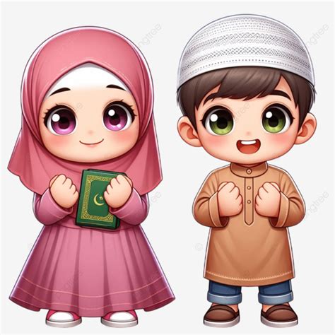 Gambar Keluarga Kartun Muslim
