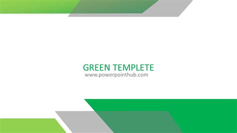 Simple Green Template For Powerpoint Free Powerpoint
