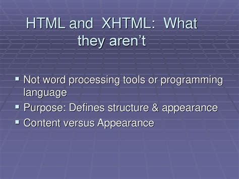 Chapter 1 Html Xhtml And The World Wide Web Ppt Download