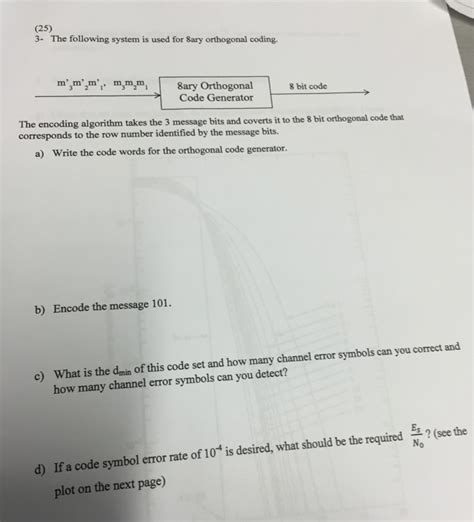 The Following System Is Used For 8ary Orthogonal