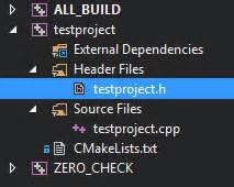 CMake How To Show Headers In Header Files In Visual Studio Project Stack Overflow