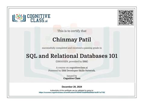 Im Thrilled To Share That Ive Successfully Completed The Sql And