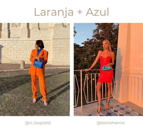 Combinações de cores com laranja Layla Monteiro