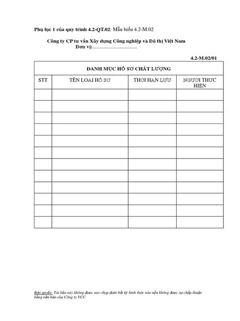 2 Phu Luc Quy Trinh Kiem Soat Ho So Pdf