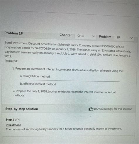 solved problem 2p chapter ch13 problem 2p bond investment