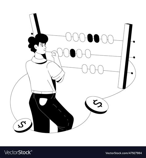 Abacus Calculation Royalty Free Vector Image Vectorstock