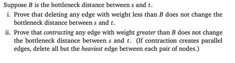 solved consider a path between two vertices s and t in a