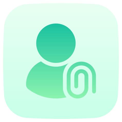 Attach Generic Flat Gradient Icon
