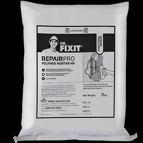 Dr Fixit 257 Repair Polymer Mortar For Construction At ₹ 500bag In Agra