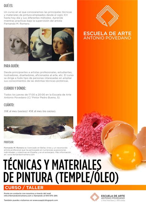 Escuela De Arte Antonio Povedano Fernando M Romero TÉcnicas Y Materiales De Pintura Temple