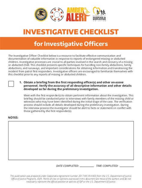 Fillable Online For Patrol First Responders Amber Fax Email