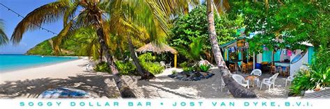 The Soggy Dollar Bar On Jost Van Dyke In The British Virgin Islands Is