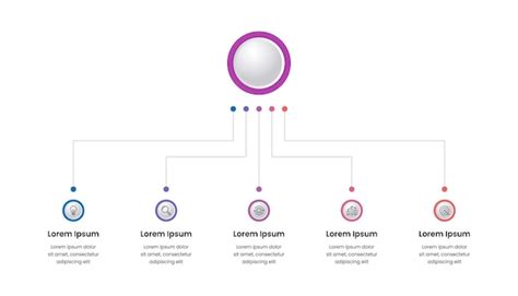 Premium Vector Business Hierarchy Chart Infographics Design Template