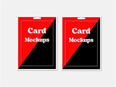 Premium Psd T Card Mockup Sim Card Packaging Template