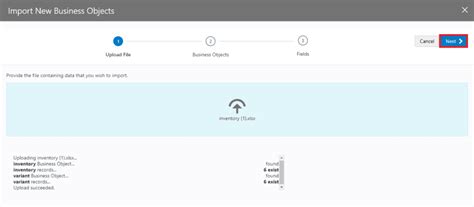 Import Business Data In Visual Builder Cloud Service Vbcs