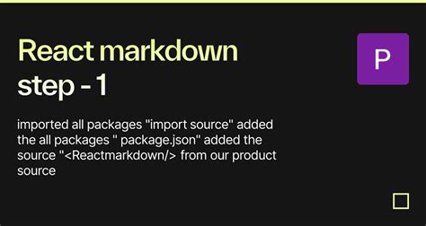 React Markdown Step 1 Codesandbox