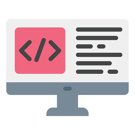 Code Icon Vector Illustration Stem Education 13081403 Vector Art At Vecteezy