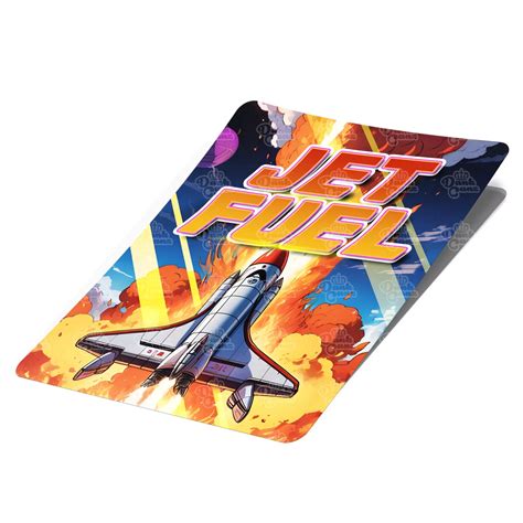 Jet Fuel Mylar Bag Labels Cali Labels Strain Labels Dc Packaging