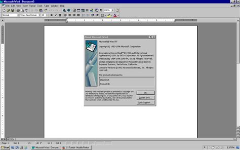 C Microsoft Word 97 Running On Windows 7