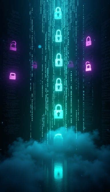 Free Digital Security Matrix Photo Encryption Cybersecurity Digital