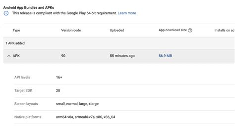 Android React Native Can Not Rollout Apk Support 64bit Stack Overflow