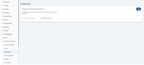 Set Compliance Dashboard Preferences