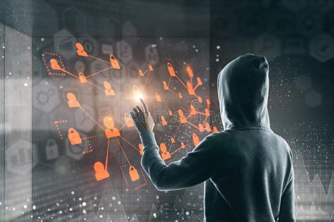 Hacker Using Interface Stock Image Image Of Interior 139649337